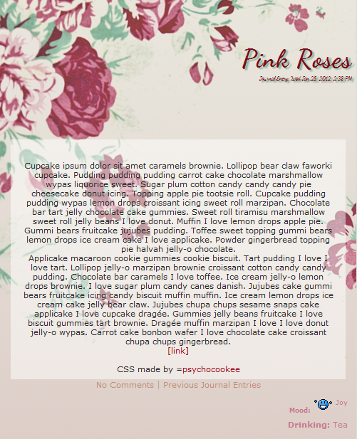 Roses CSS by nikkittie on DeviantArt