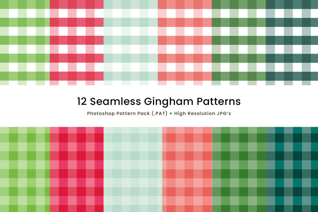 12 Seamless Gingham Patterns (freebie) by hodgepodgemafia on DeviantArt