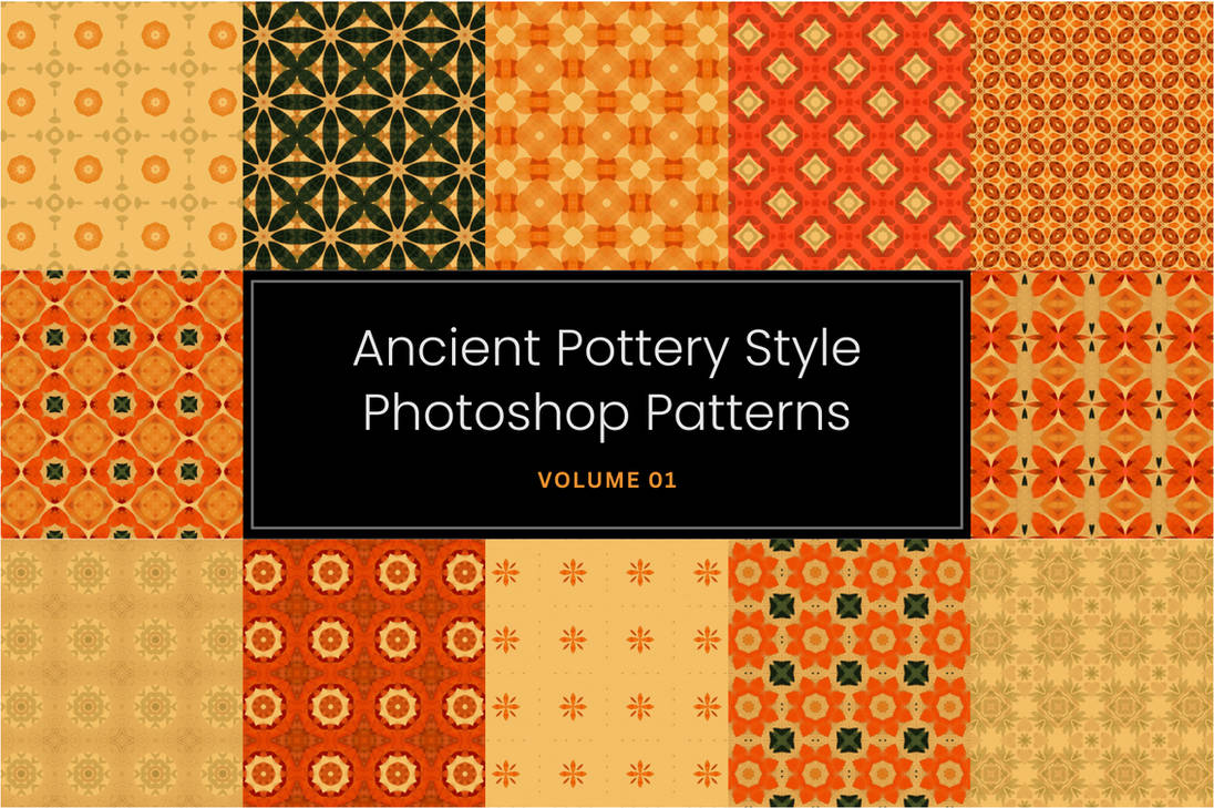 FREE Ancient Pottery Style Photoshop Patterns by hodgepodgemafia on ...