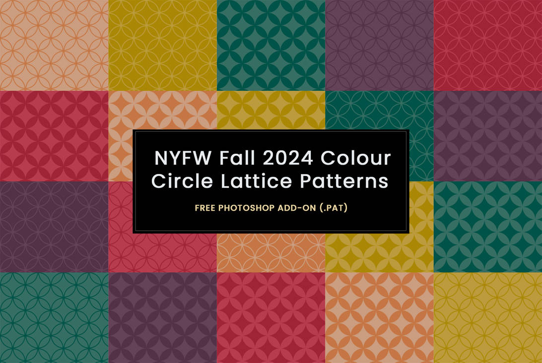 Free NYFW Fall 2024 Colour Photoshop Patterns by hodgepodgemafia on ...