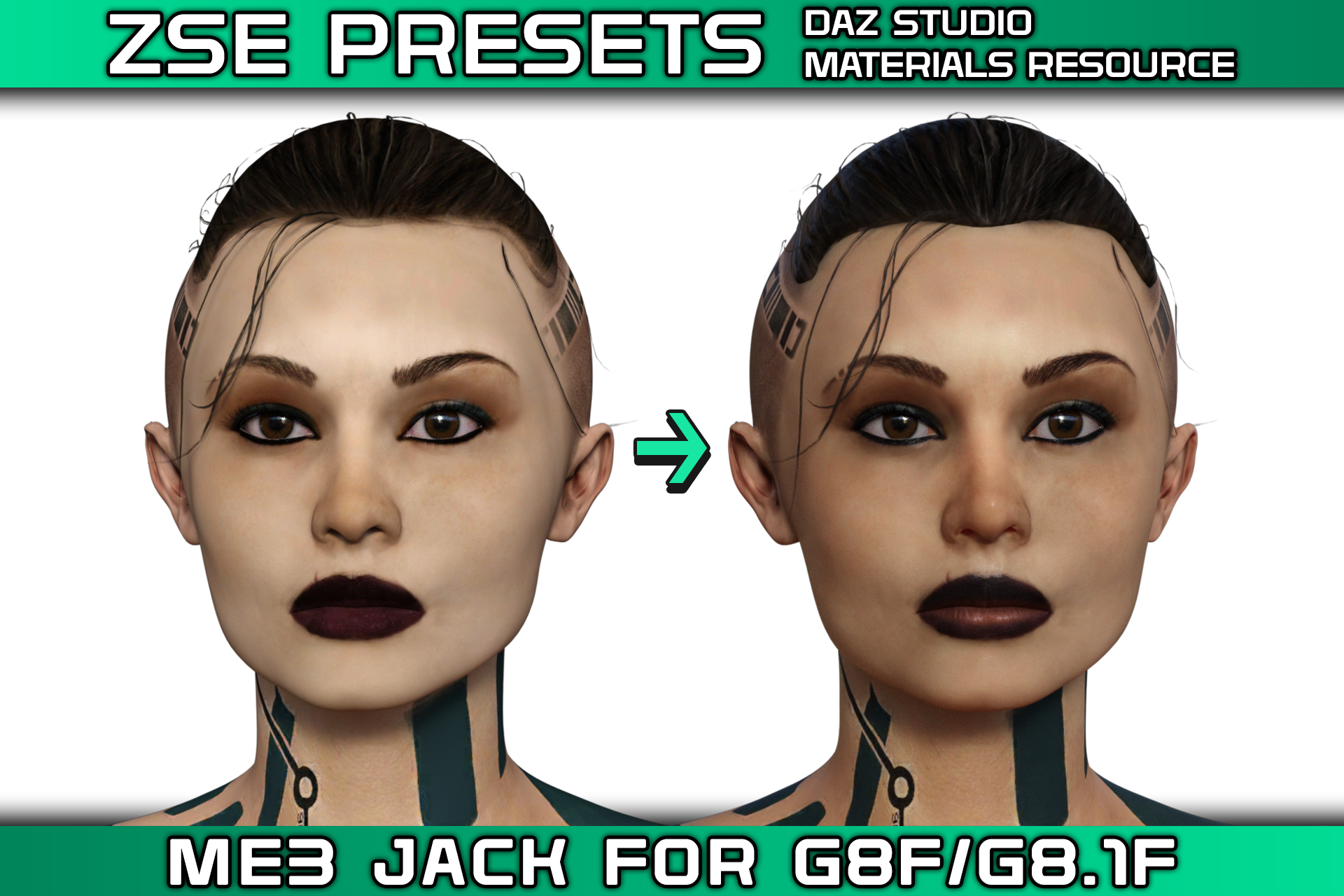 ZSE Materials Presets: ME3 Jack G8F by ZetaSaint on DeviantArt