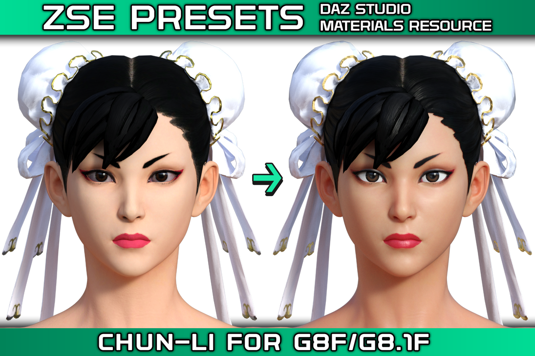 ZSE Materials Presets: SFV Chun-Li G8F v1.1 by ZetaSaint on DeviantArt