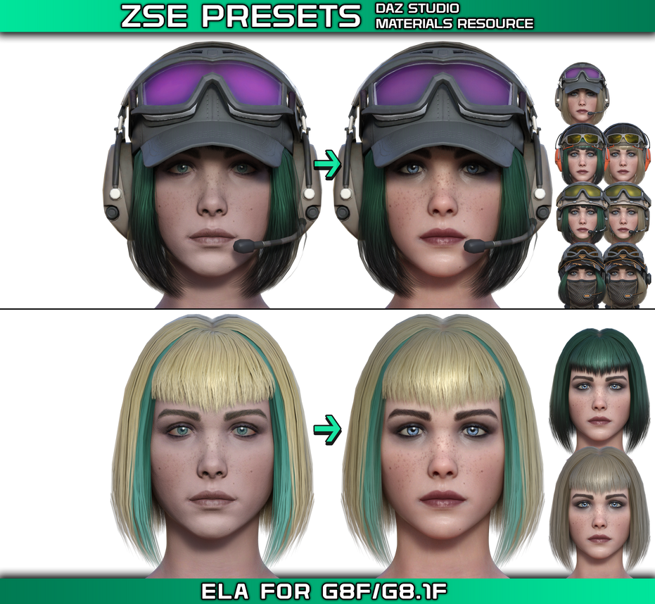 ZSE Materials Presets: R6S Ela G8F by ZetaSaint on DeviantArt