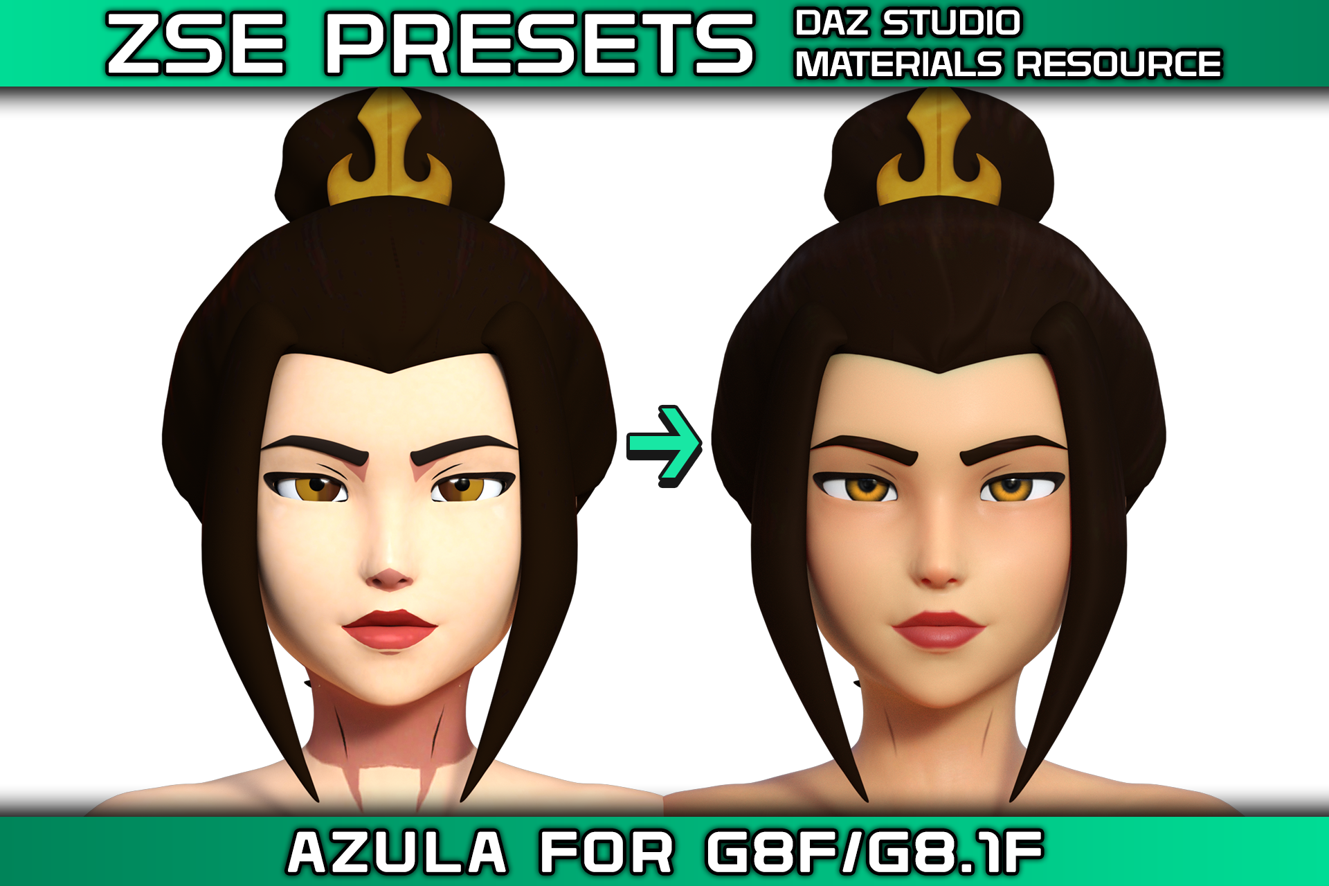 ZSE Materials Presets: Azula G8F by ZetaSaint on DeviantArt