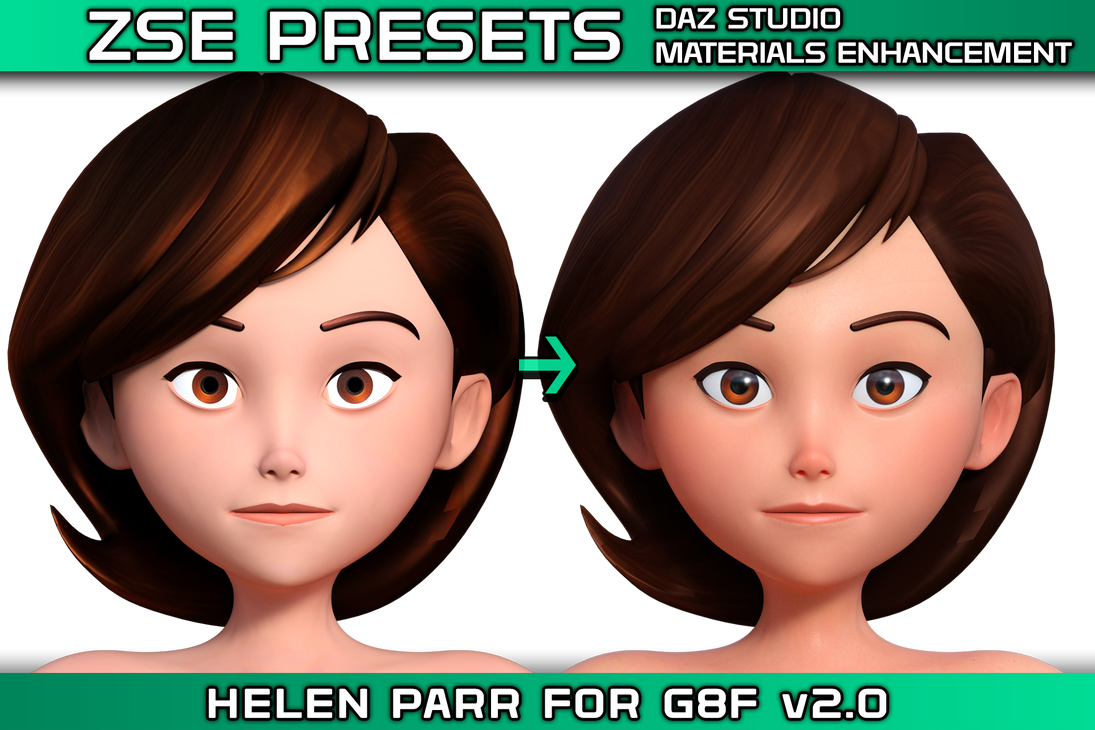 ZSE Materials Presets: Helen Parr G8F v2 by ZetaSaint on DeviantArt