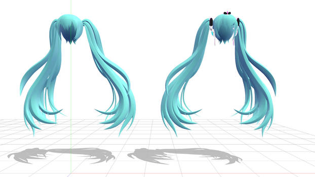 Mmd Miku Hair Hatsune Miku MMD Model Set 1 18 Digital Art By Hunor