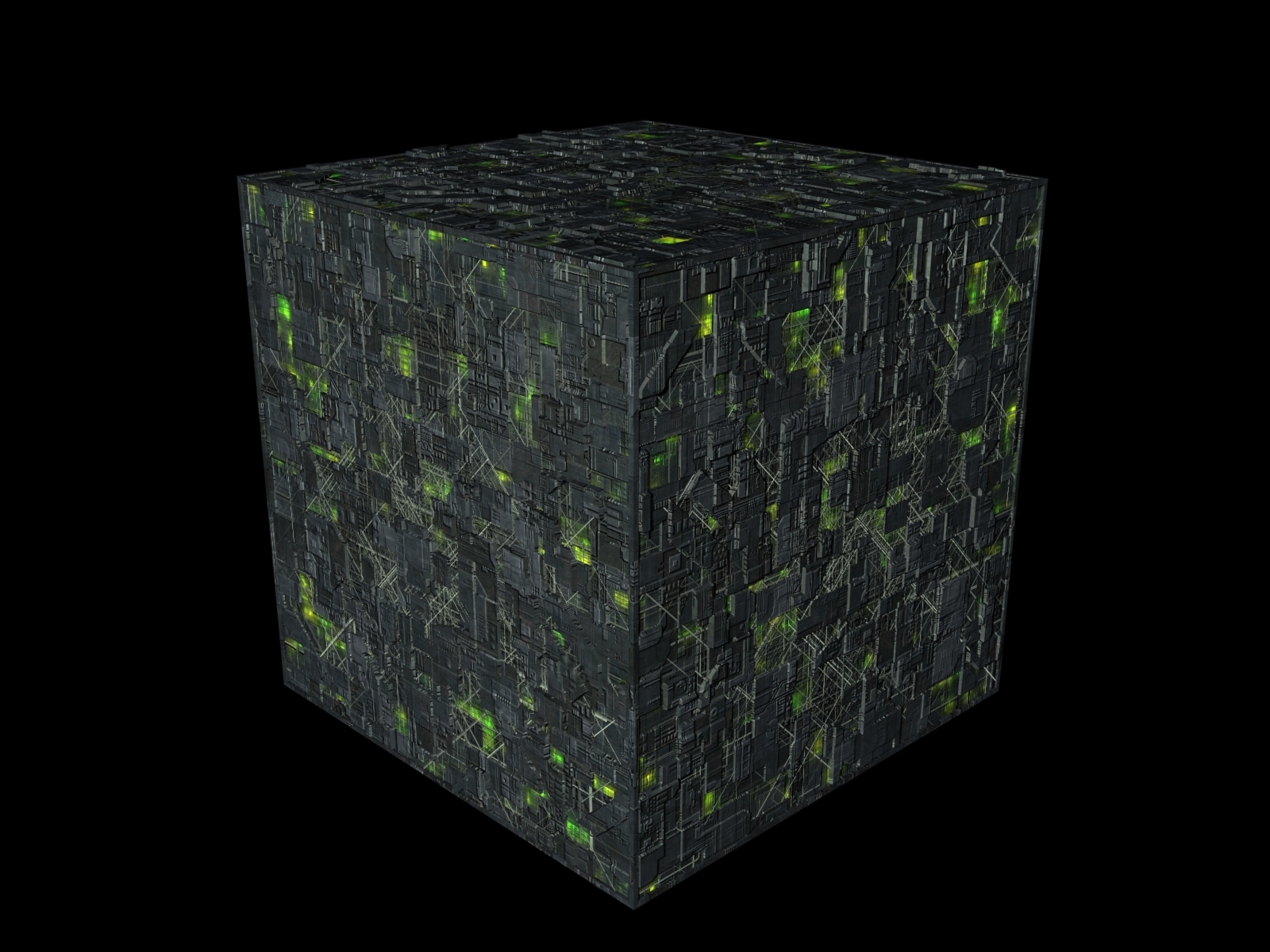 First Contact style Borg cube by metlesitsfleetyards on DeviantArt