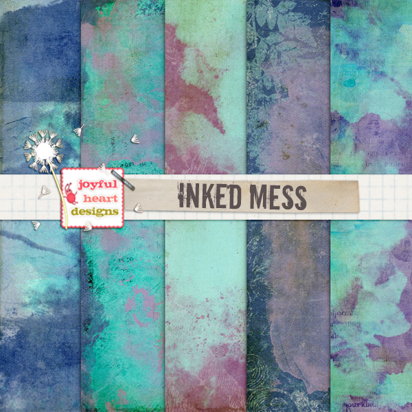 Inked Mess FREEBIE - Digital Papers/Textures :) by JoyfulHeartDesigns ...