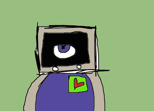 Me as a robot by Binaryrobot on DeviantArt