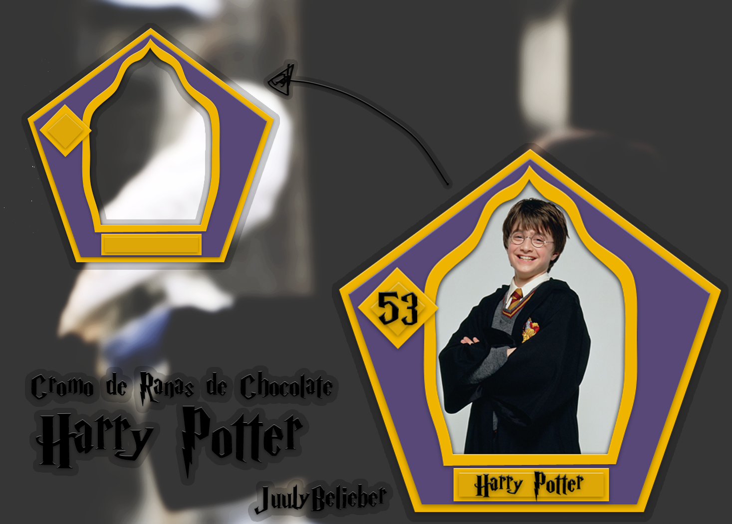 Cromo de Ranas de Chocolate de Harry Potter psd. by JuulyBelieber on ...