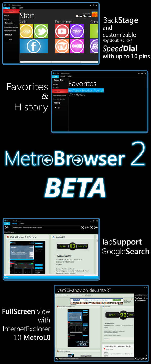 Metro Browser 2.0 Open Beta by ivan92ivanov on DeviantArt