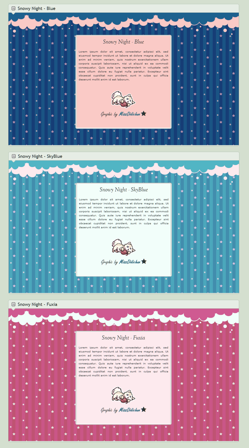 dA custom box - Snowy Night skin by MissDidichan on DeviantArt