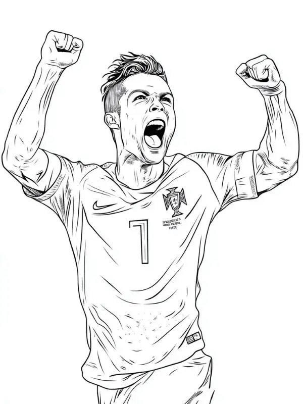 kleurplaat Cristiano ronaldo by kleur-v-kind on DeviantArt