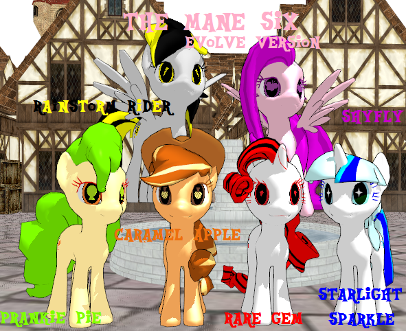 MMD, MLP-The Mane Six Evolve Version by Killin-Dreamz on DeviantArt