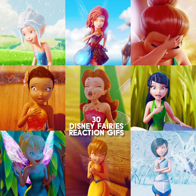 Disney Fairies Reactions (gifs) by pixiehollovv on DeviantArt
