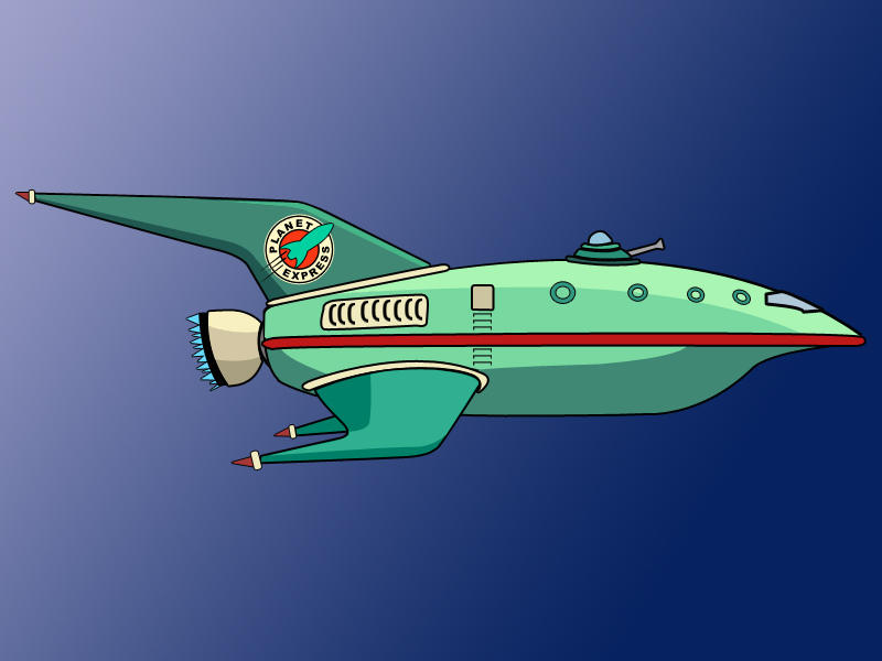 Planet Express Ship Logo Planet Express Ship Rigged Model Finished