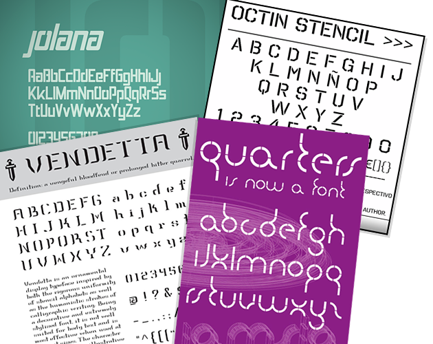 Stencil basic cool Fonts Pack by OpGraffiti on DeviantArt