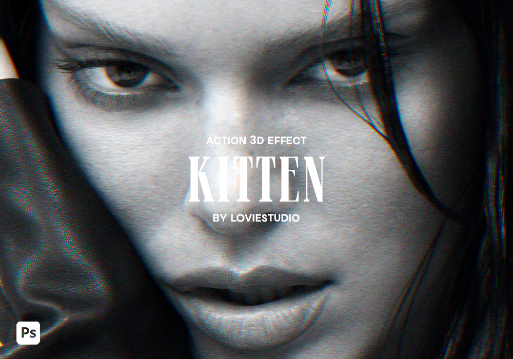 3D ACTION EFFECT KITTEN by loviestudio by lovietos on DeviantArt