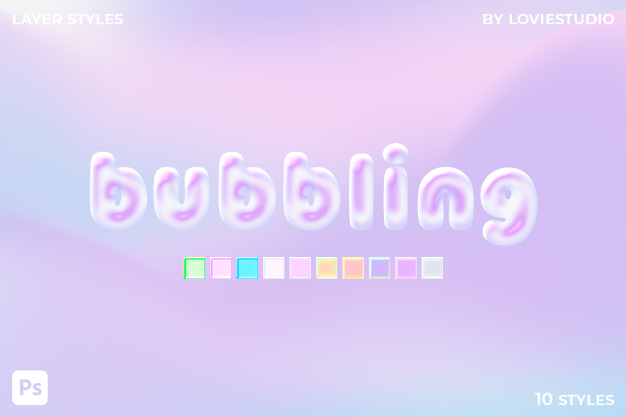 BUBBLING PHOTOSHOP STYLES by loviestudio by lovietos on DeviantArt