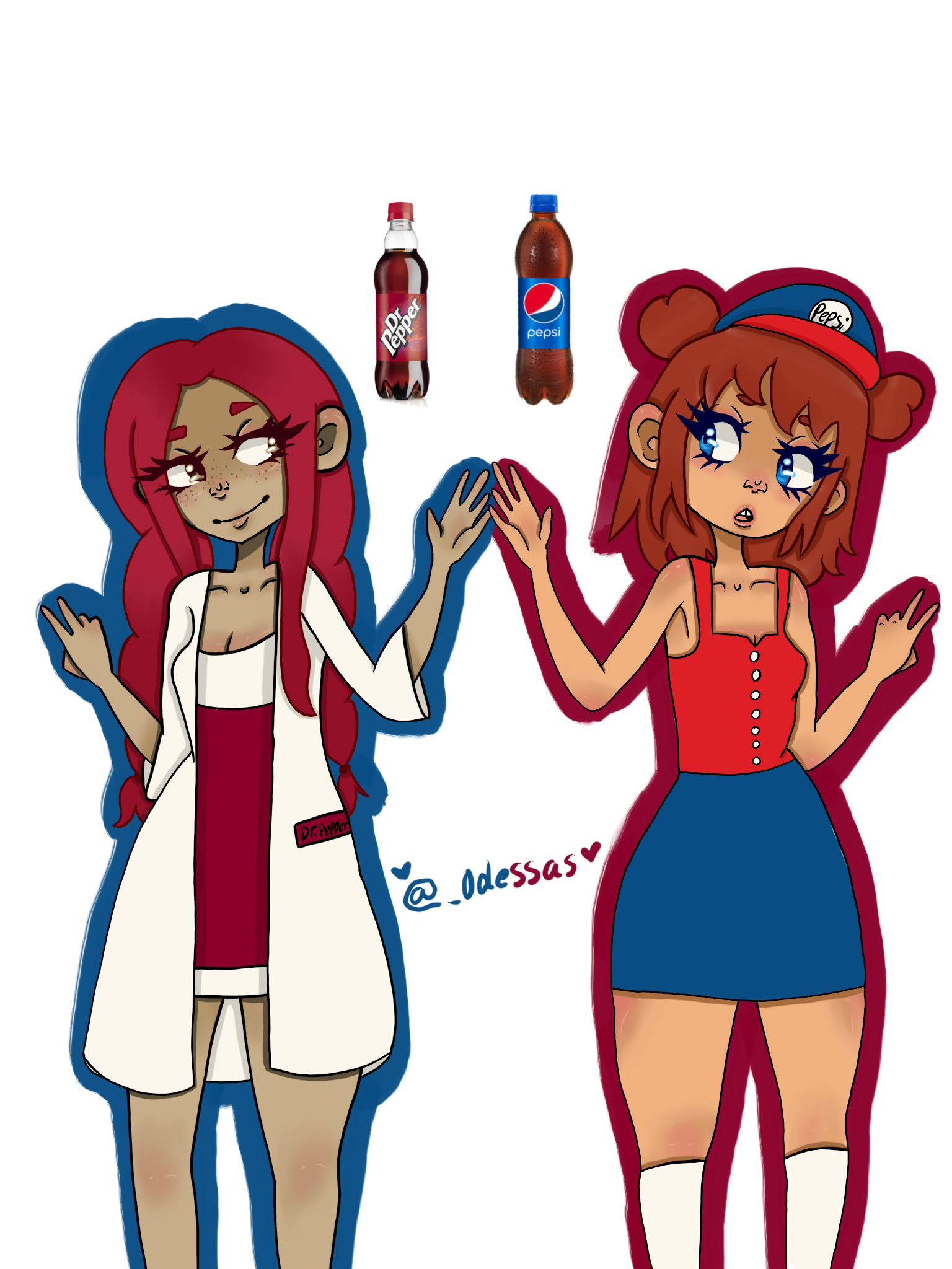 Dr Pepper and Pepsi by Odessas on DeviantArt