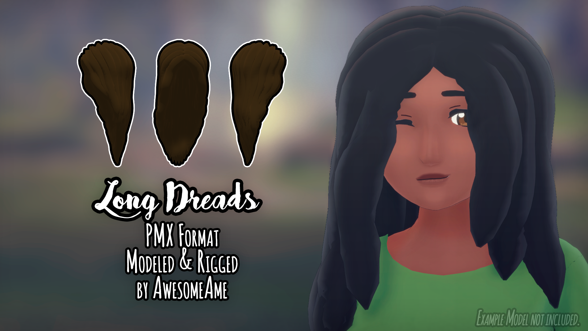 MMD | Long Dreads| Download by AwesomeAme on DeviantArt