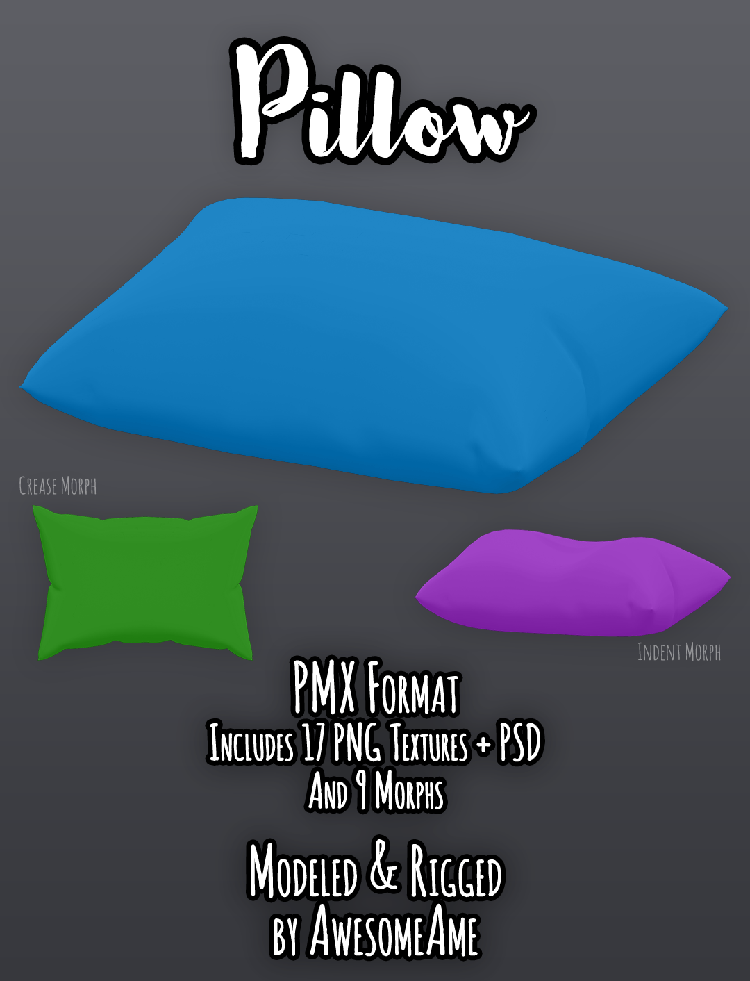 MMD | Pillow | Download by AwesomeAme on DeviantArt