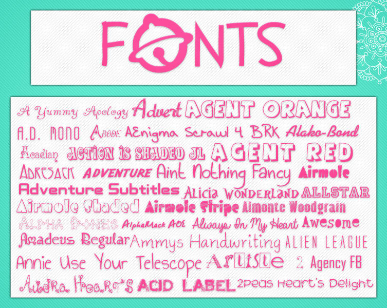 Fonts~ by DanyIslas on DeviantArt