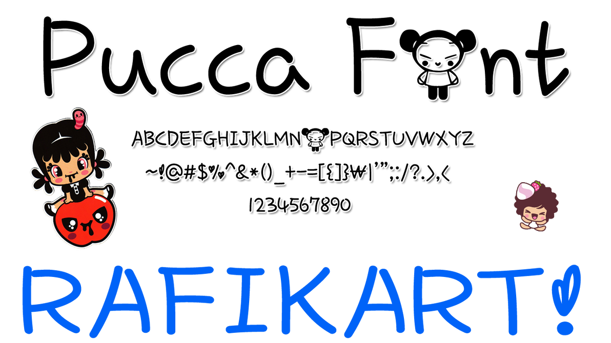 Pucca Font by RafikaFakhirArt on DeviantArt
