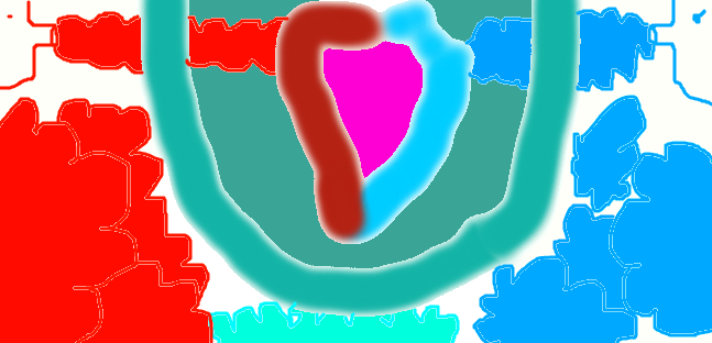 BLUE AND RED (BAD AND GOOD) by maxene-perez on DeviantArt