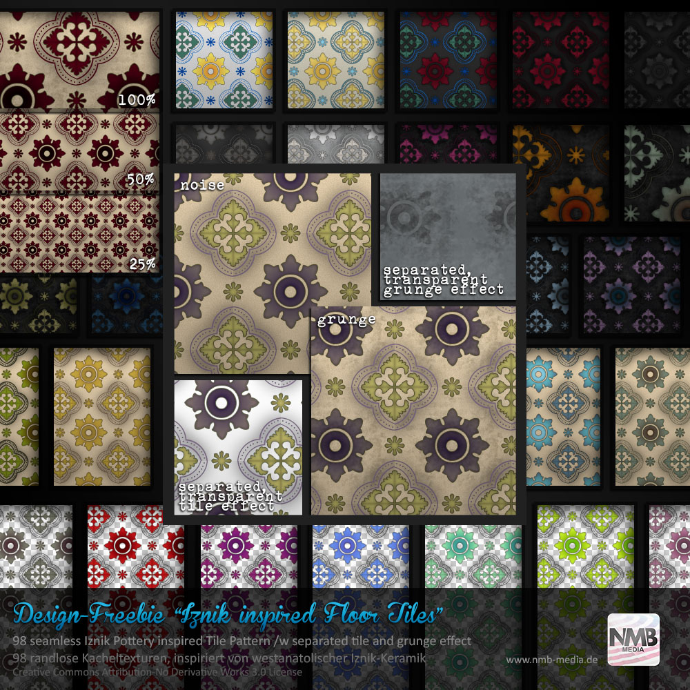 98 PS CS+ Iznik inspired Floor Tile Pattern by Hexe78 on DeviantArt