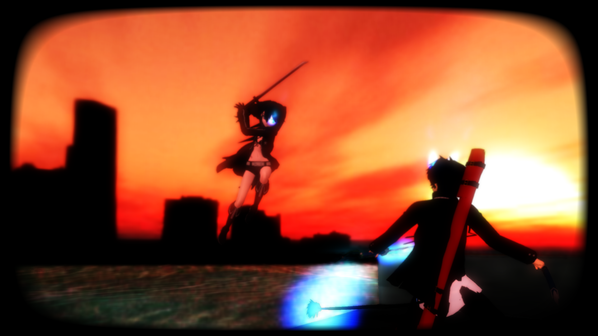 Sword Clash Pose MMD by Shin001 on DeviantArt
