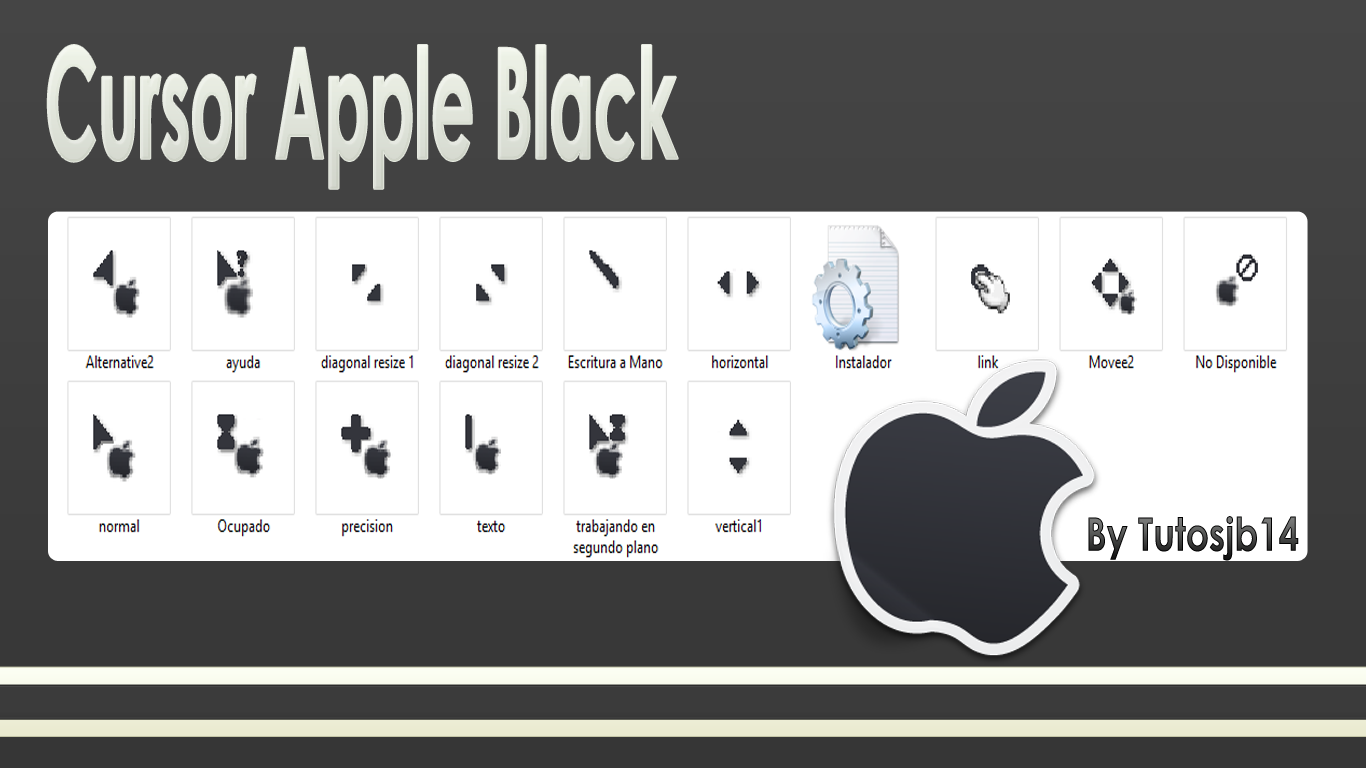 Cursor Apple Black by Tutosjb4 on DeviantArt
