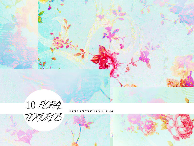 10 FLORAL TEXTURES by vanillaisyummy on DeviantArt