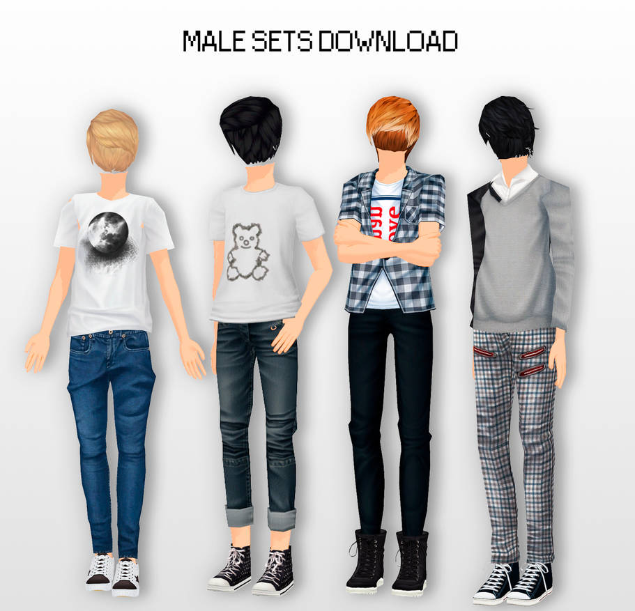 MMD Male Sets DL by UnluckyCandyFox on DeviantArt