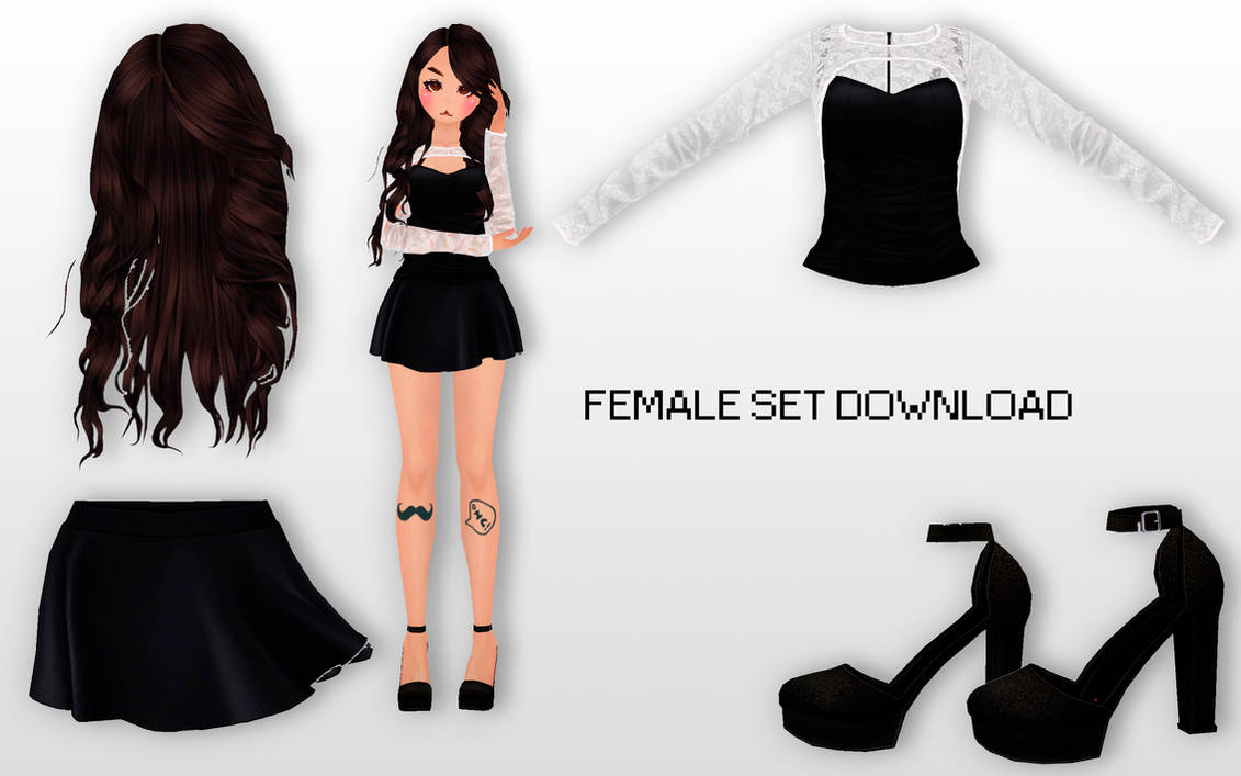 MMD Female Set DL by UnluckyCandyFox on DeviantArt