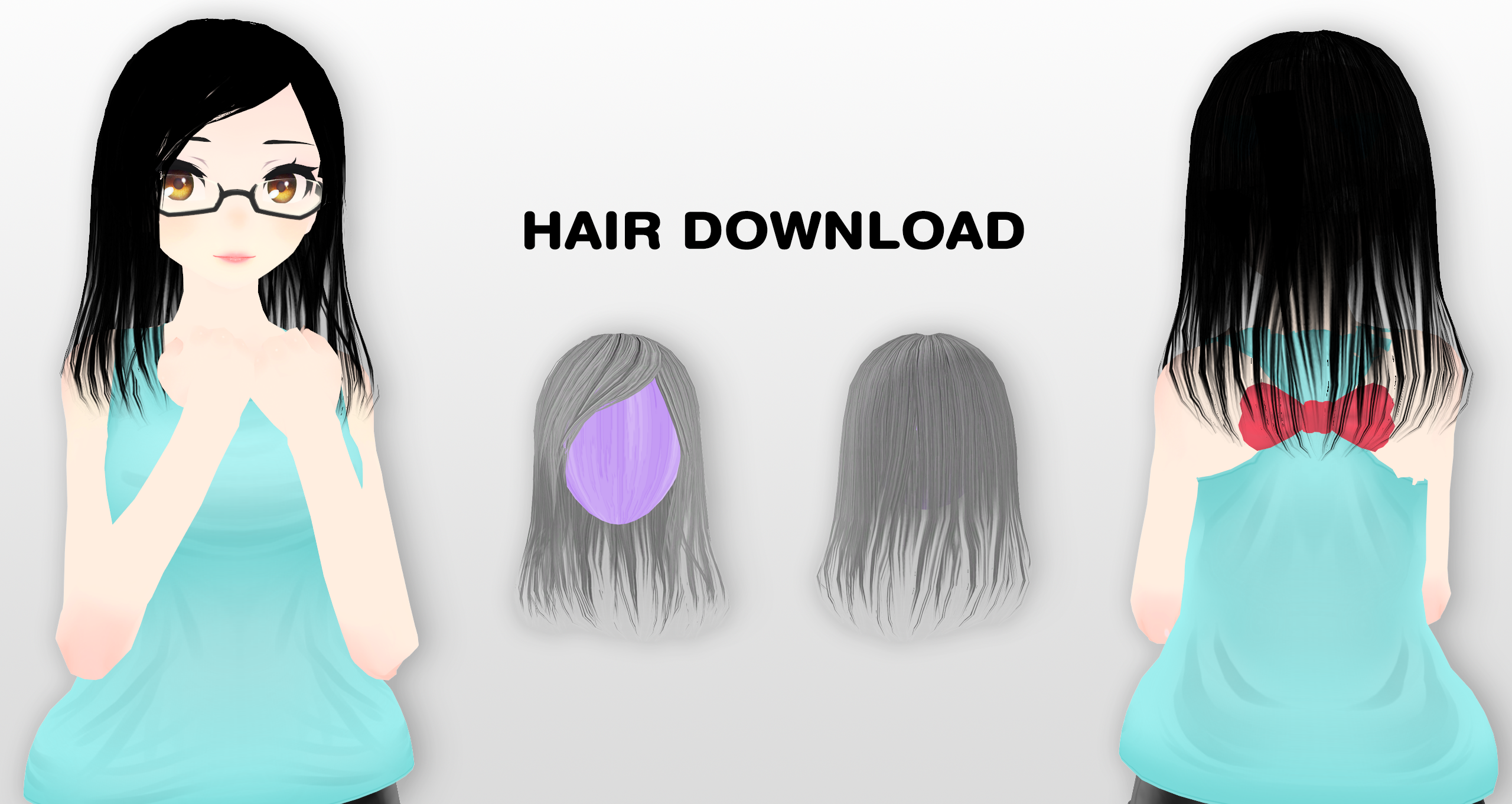 MMD Hair DL by UnluckyCandyFox on DeviantArt