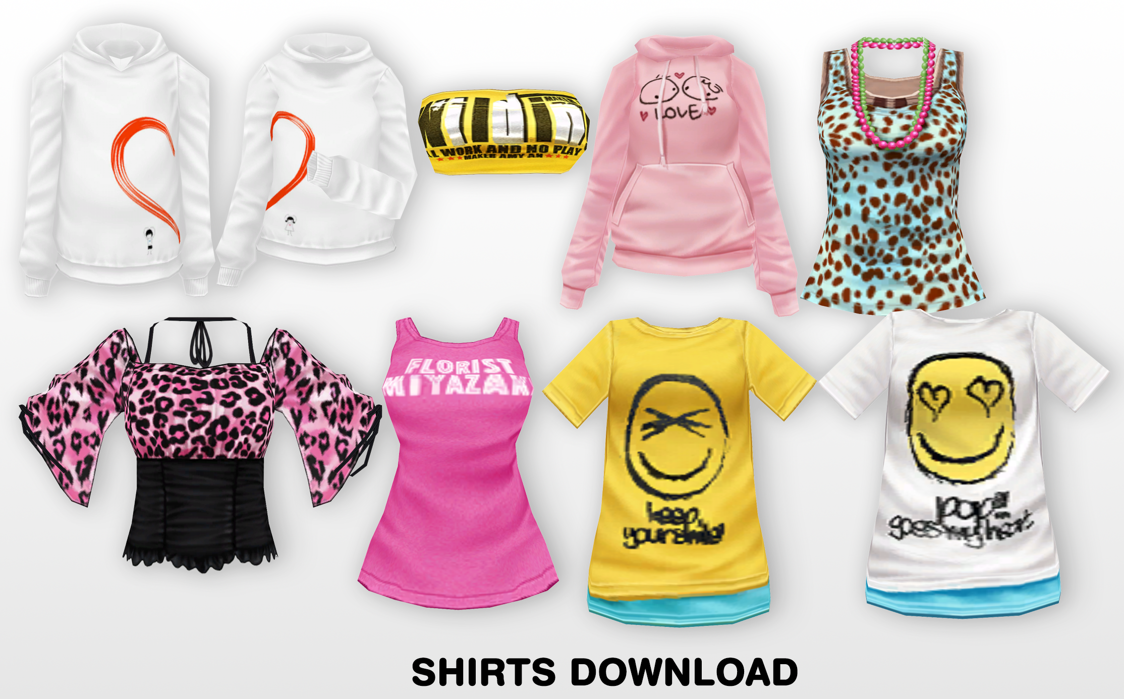 MMD Shirts DL by UnluckyCandyFox on DeviantArt