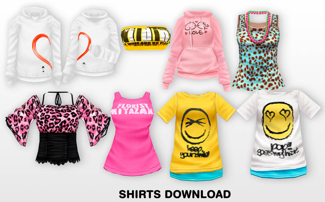 MMD Shirts DL by UnluckyCandyFox on DeviantArt