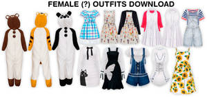 MMD Female Outfits DL by UnluckyCandyFox on DeviantArt