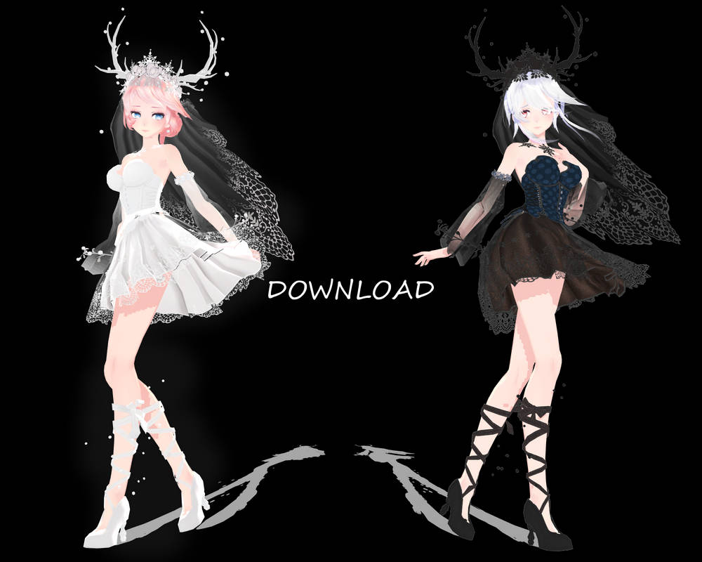 [MMD DL]Snowy Morning Luka and Haku (outfit dl) by UnluckyCandyFox on ...
