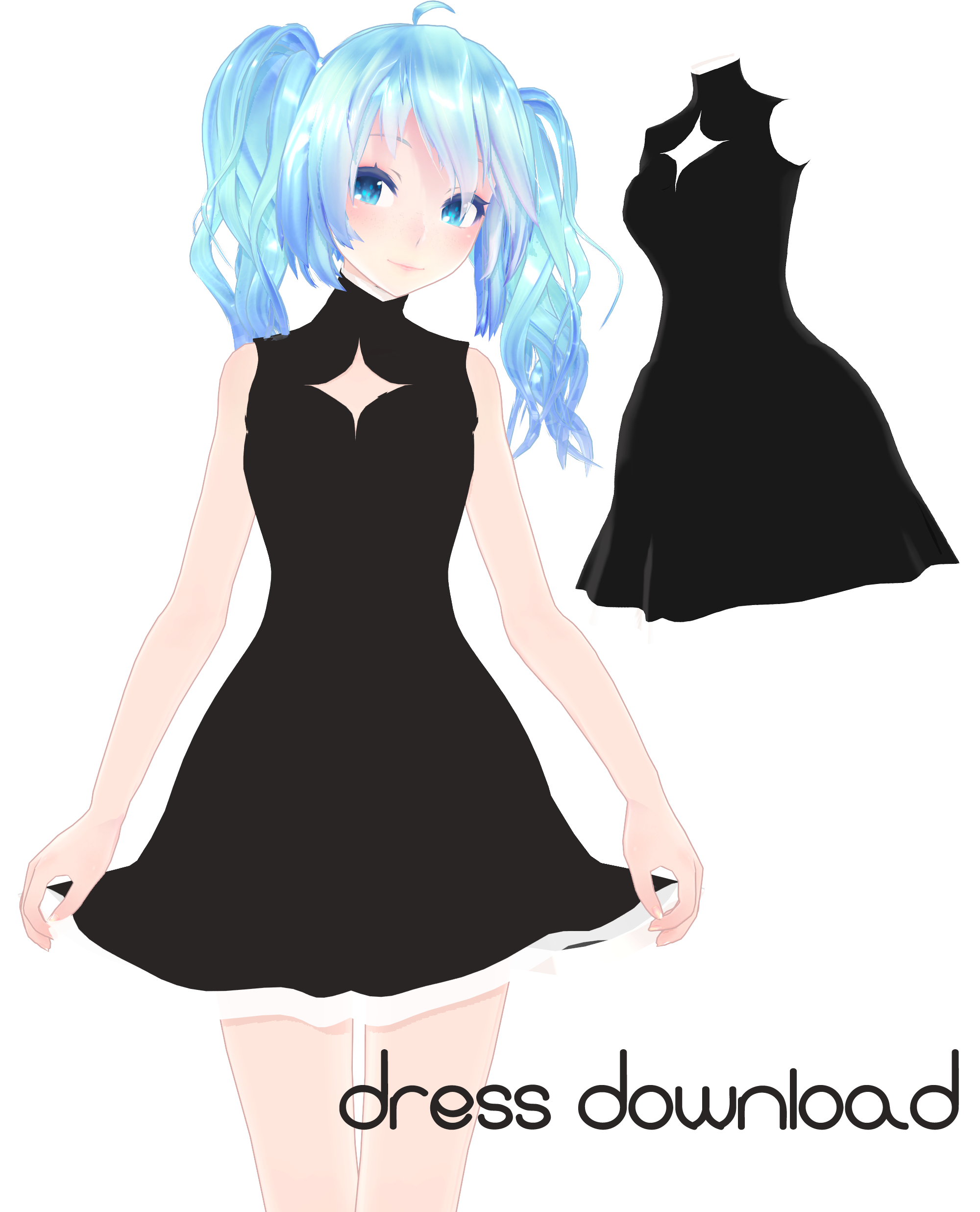 [MMD DL] too simple dress by UnluckyCandyFox on DeviantArt