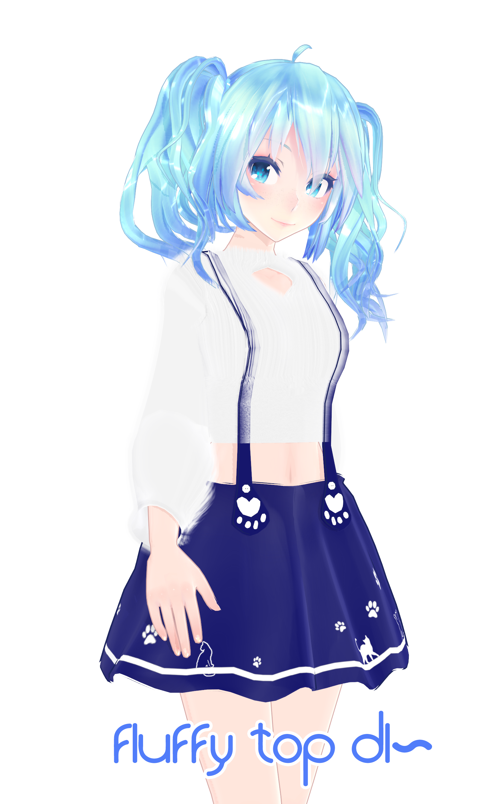 [MMD DL] Fluffy Top by UnluckyCandyFox on DeviantArt