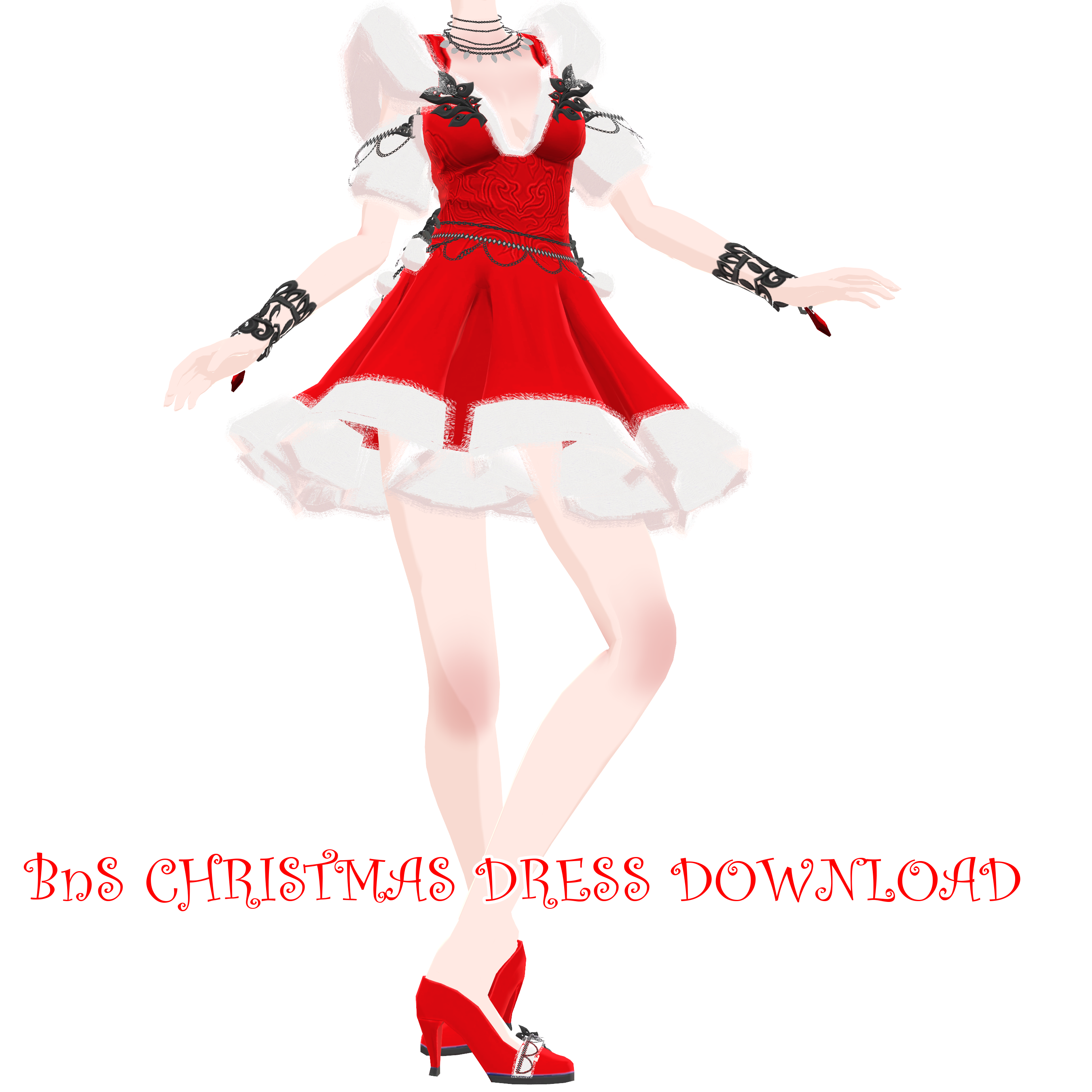 [MMD DL] BnS Christmas Dress by UnluckyCandyFox on DeviantArt