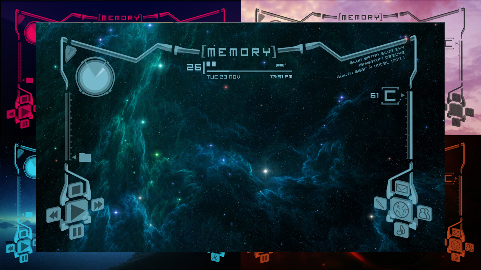 Mass Effect Rainmeter Skin
