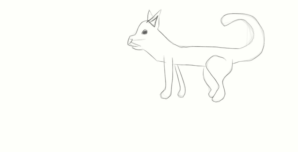 random sketch of cat by giannawolflover123 on DeviantArt