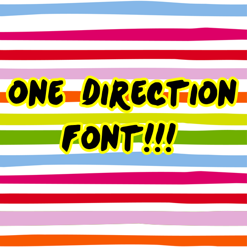 One Direction Font! by Floor0110 on DeviantArt