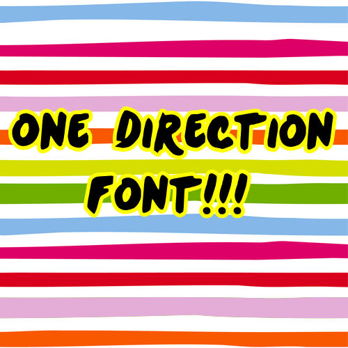 One Direction Font! by Floor0110 on DeviantArt