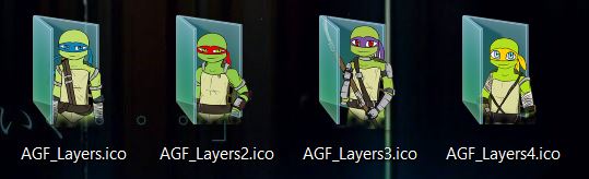 TMNT Folder Icons by annapotterkiku on DeviantArt