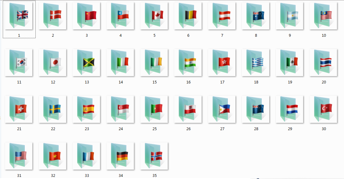 Flags Folder Icons by Ginokami6 on DeviantArt