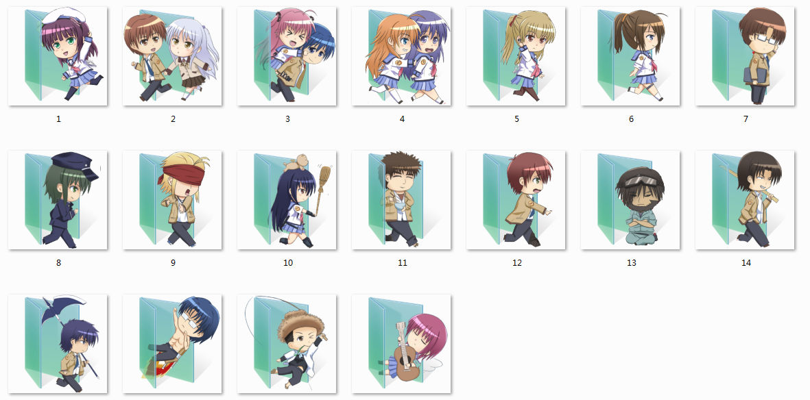 Angel Beats Folder Icons by Ginokami6 on DeviantArt